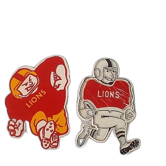 no brand | Accessories | Vintage Fan Lapel Pins Lions Hallmark Plastics ...